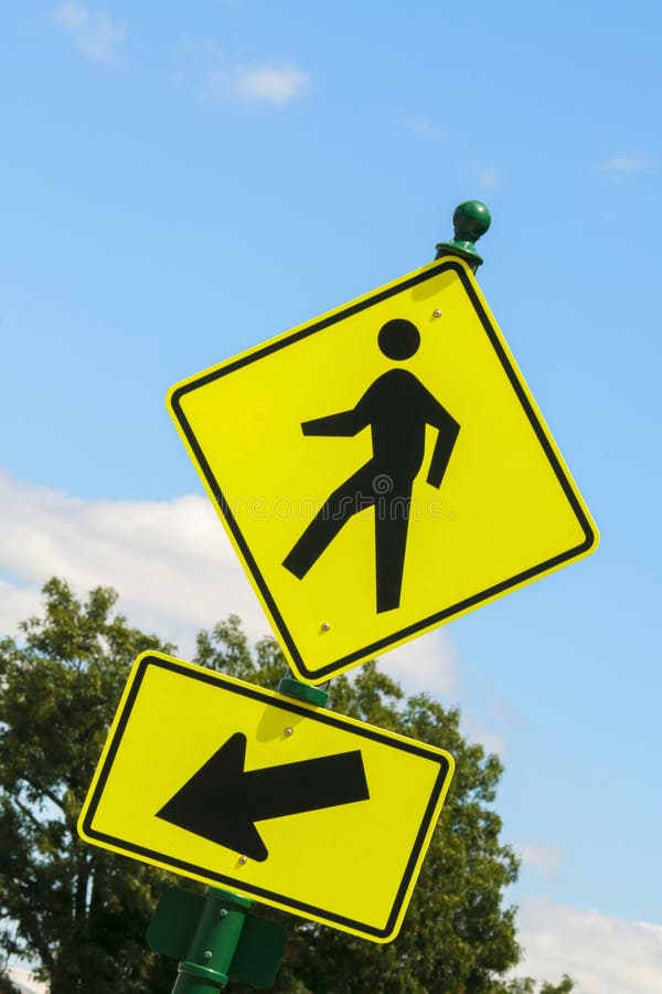 Pedestrian crossing sign stock image. Image of icon, diagonal - 43730021