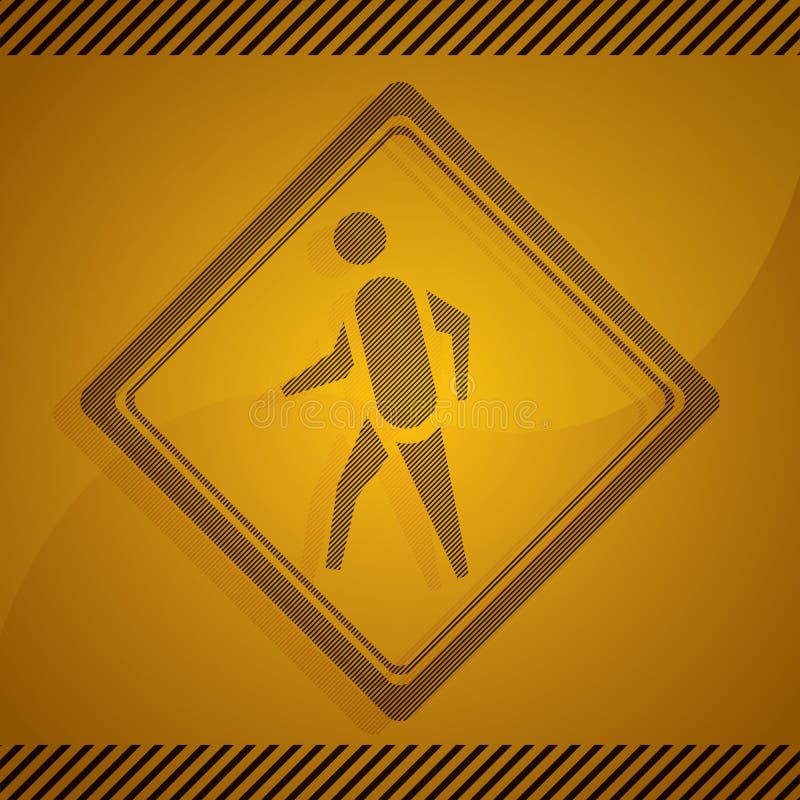 Pedestrian Crossing Sign Usa Stock Illustrations – 86 Pedestrian ...
