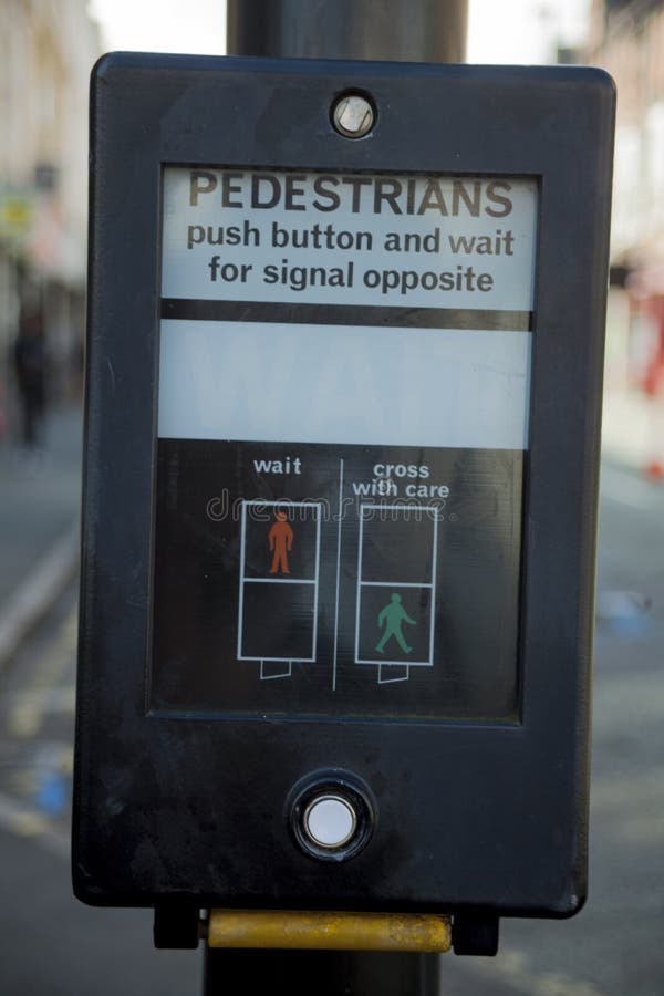 Pedestrian Crossing Traffic .Stop Light on UK Pedestrian Crossing Stock ...