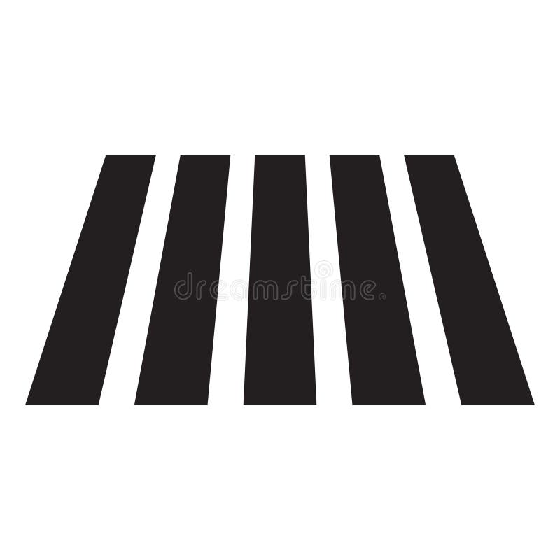Pedestrian Crosswalk Icon. Zebra Cross Icon Stock Vector - Illustration ...