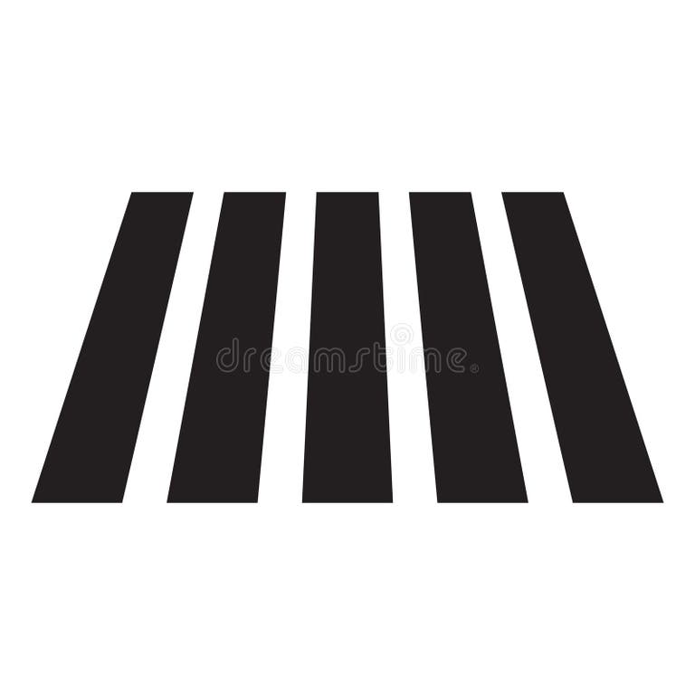 Pedestrian Crosswalk Icon. Zebra Cross Icon Stock Vector - Illustration ...