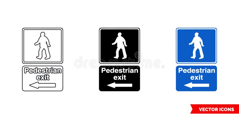 Parking Information Sign Icon Set of Outline Types. Isolated Vector ...