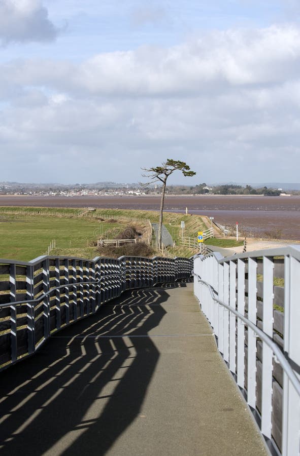 Pedestrian Footpath and Cycle Path Stock Image - Image of devonengland ...
