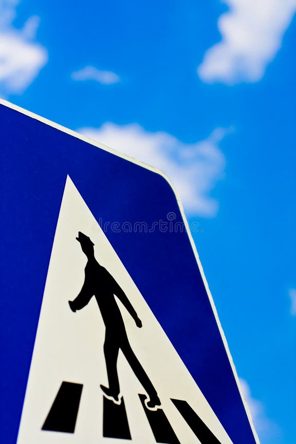 Pedestrian Footpath Sign stock photo. Image of vibrant - 5524850