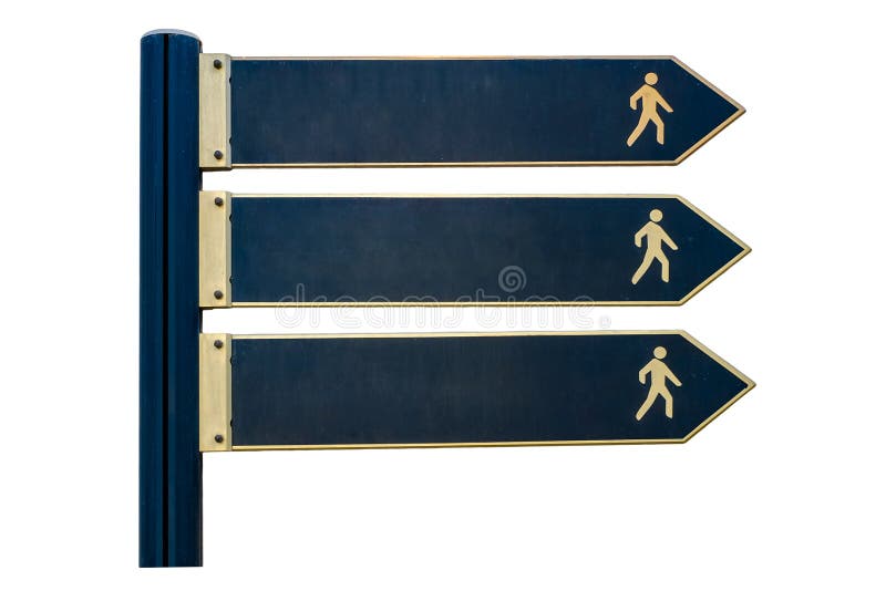 Pedestrian Indicator Mounted on the Pole Stock Photo - Image of green ...