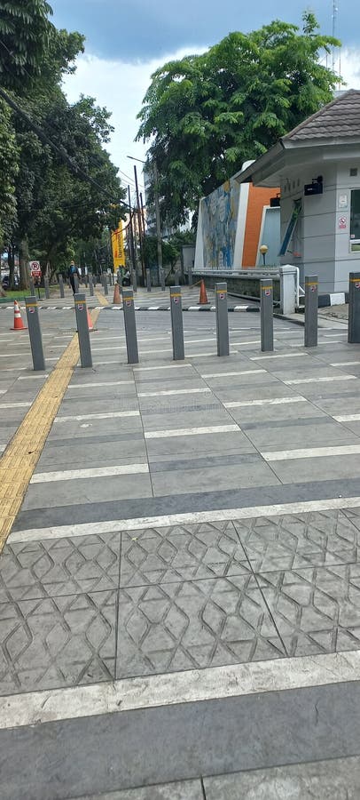 Pedestrian Path in a City Bogor Indonesia Editorial Photography - Image ...