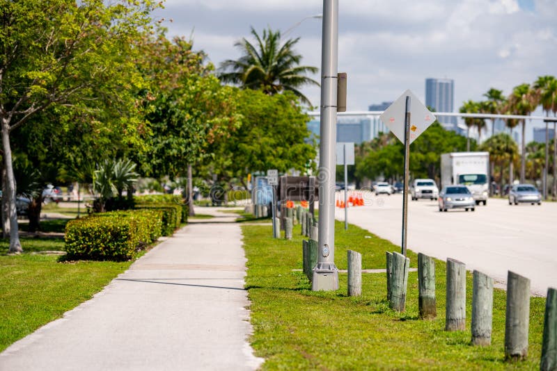 Path to the Miami Beach stock image. Image of miami, colorful - 45011229