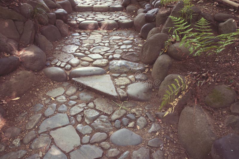 Zen stone path stock image. Image of japanese, religion - 4547699