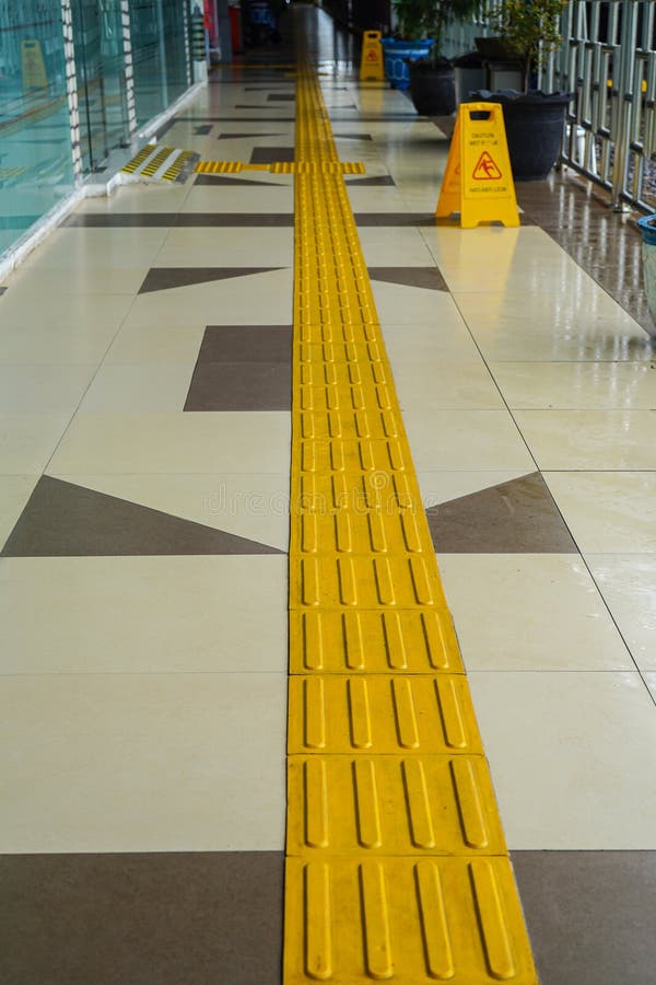 Pedestrian Paths, Braille Blocks in Tactile Paving for the Blind ...