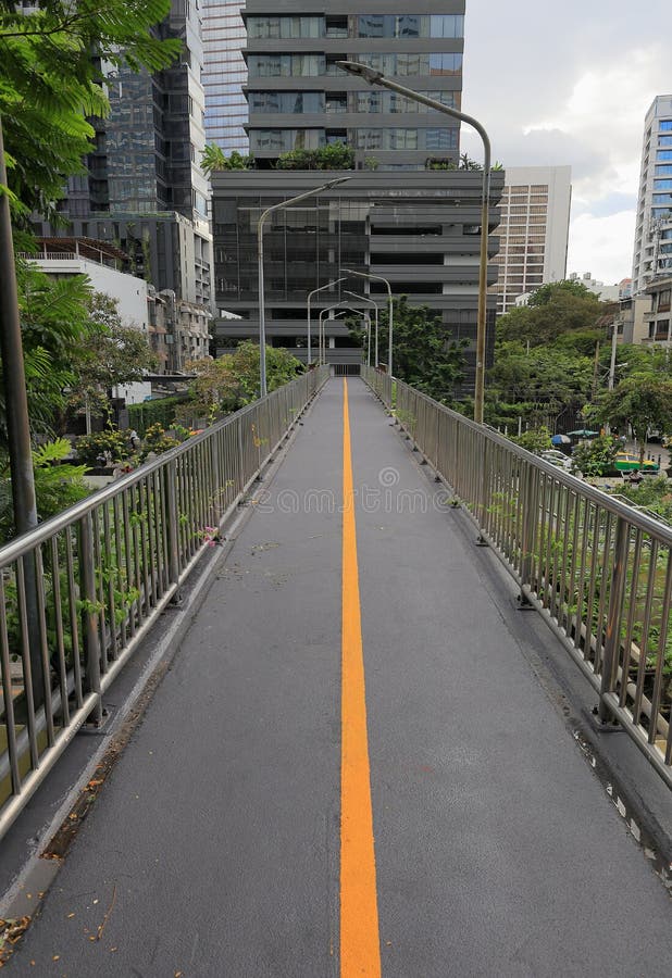 Pedestrian Pathway or Corridor or Hallway between Building Stock Photo ...