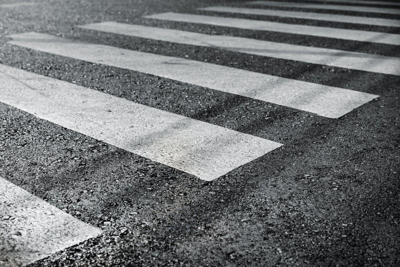 Pedestrian Pathway on a Street Crossing Stock Photo - Image of path ...
