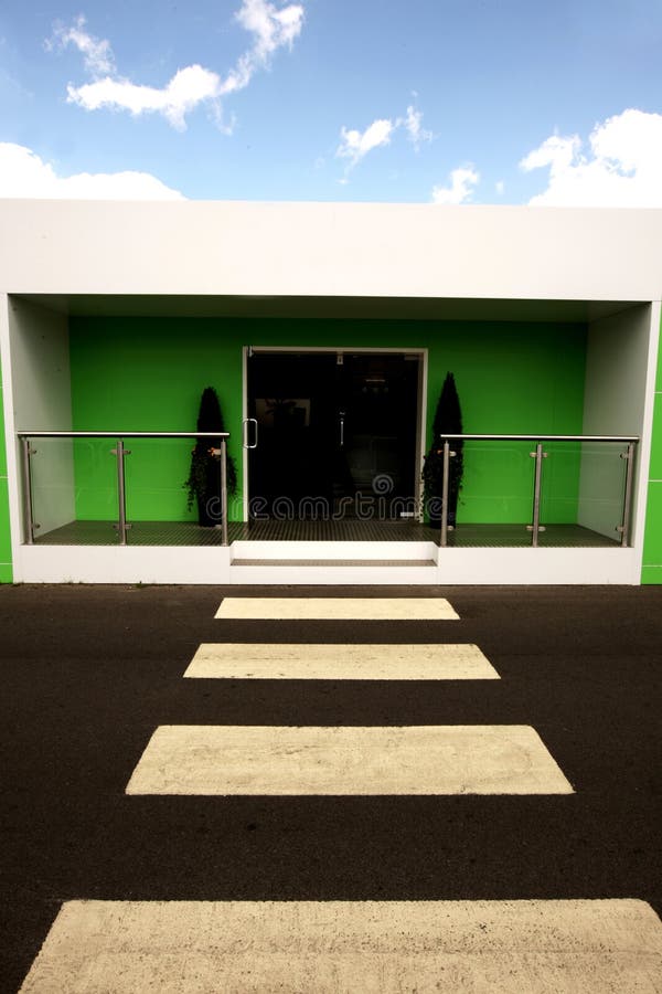 Pedestrian Road Crossing stock image. Image of railing - 24548905