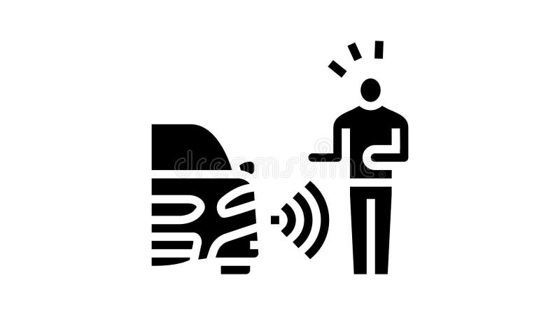Pedestrian Sensor Glyph Icon Animation Stock Video - Video of transport ... Pedestrian Sensor Glyph Icon Animation Stock Video - Video of transport ...