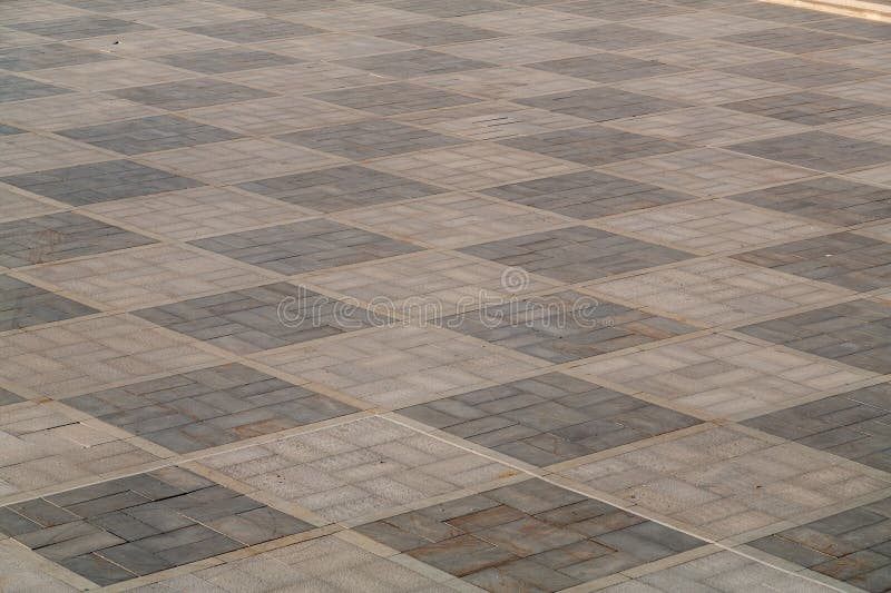 The Pedestrian Sidewalk, the Square is Paved with Slabs in a ...