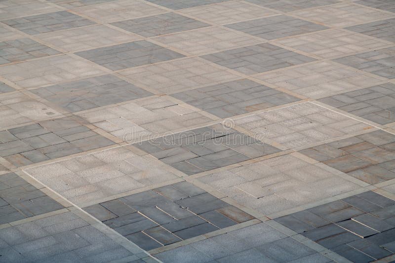 The Pedestrian Sidewalk, the Square is Paved with Slabs in a ...