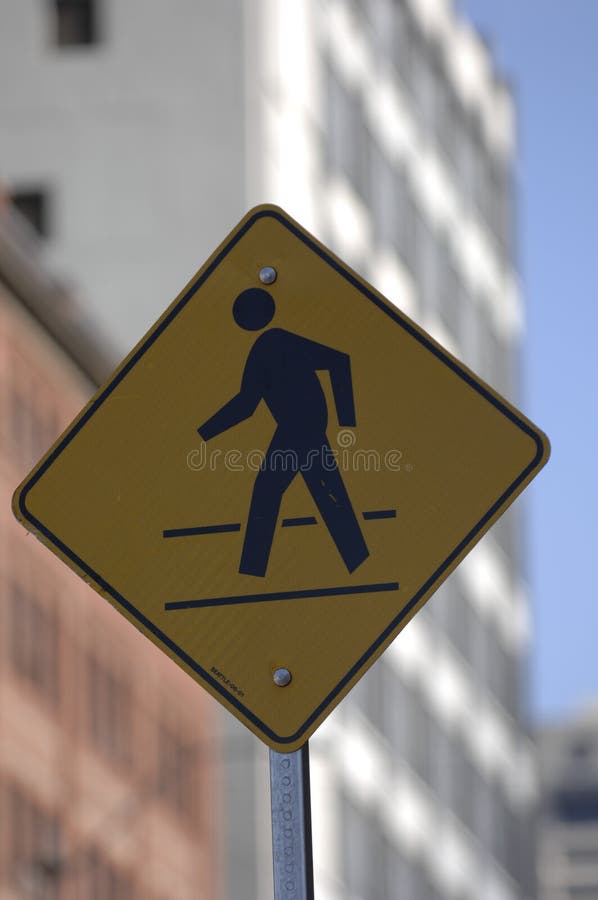 Pedestrian Sign stock image. Image of road, signage, pedestrian - 78867855