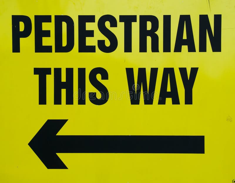 Pedestrian Sign stock image. Image of direction, signage - 6115453
