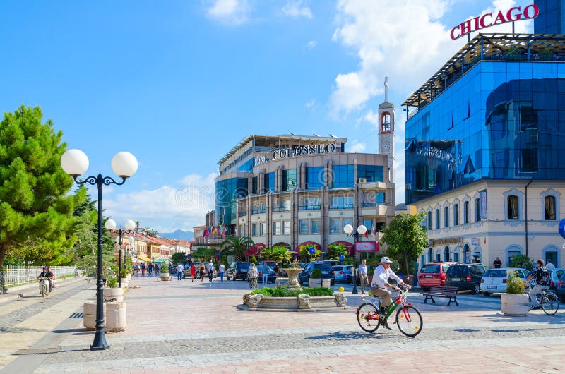 Pedestrian Street Rruga Kole Idromeno, Shkoder, Albania Editorial Stock ... Pedestrian Street Rruga Kole Idromeno, Shkoder, Albania Editorial Stock ...