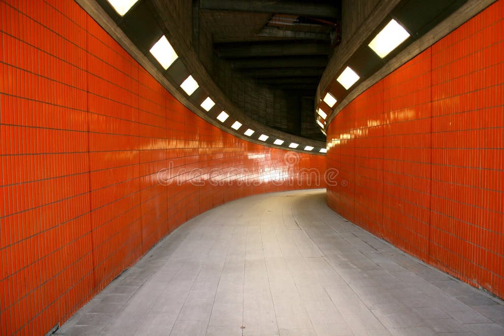 Pedestrian tunnel stock image. Image of dark, afraid - 16651915