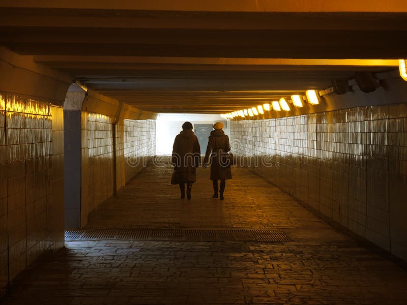 Pedestrian Underground Interior Editorial Photo - Image of coat, bonnet ...