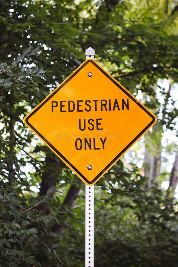 Pedestrian use only sign stock image. Image of vehicles - 33391473