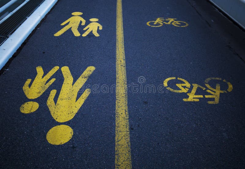 Pedestrian Walk Lane on Road Stock Image - Image of crossing, person ...
