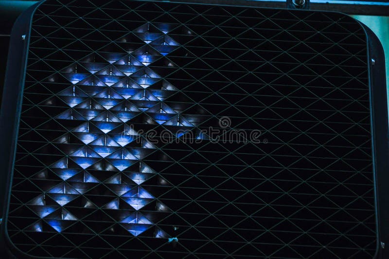 Pedestrian Walk Sign Glowing at Night for Safe Crossing Stock ...