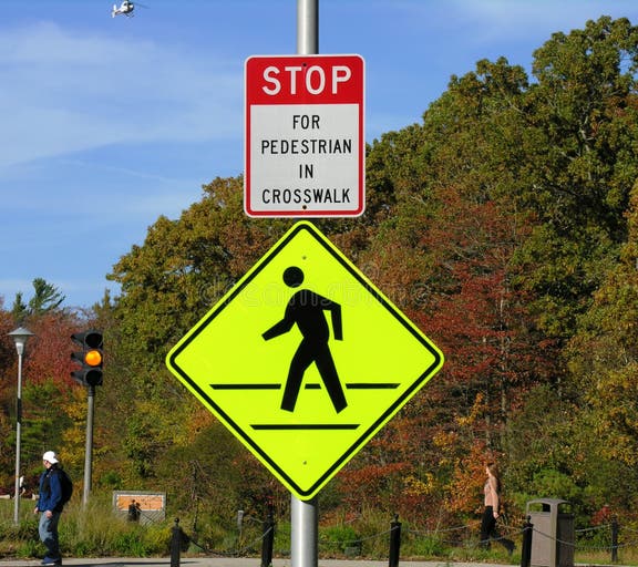 Pedestrian Walking Sign stock photo. Image of warning, sign - 332216
