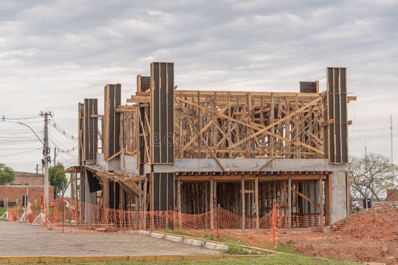 Pedestrian Walkway Over Highway Under Construction 02 Stock Image ...