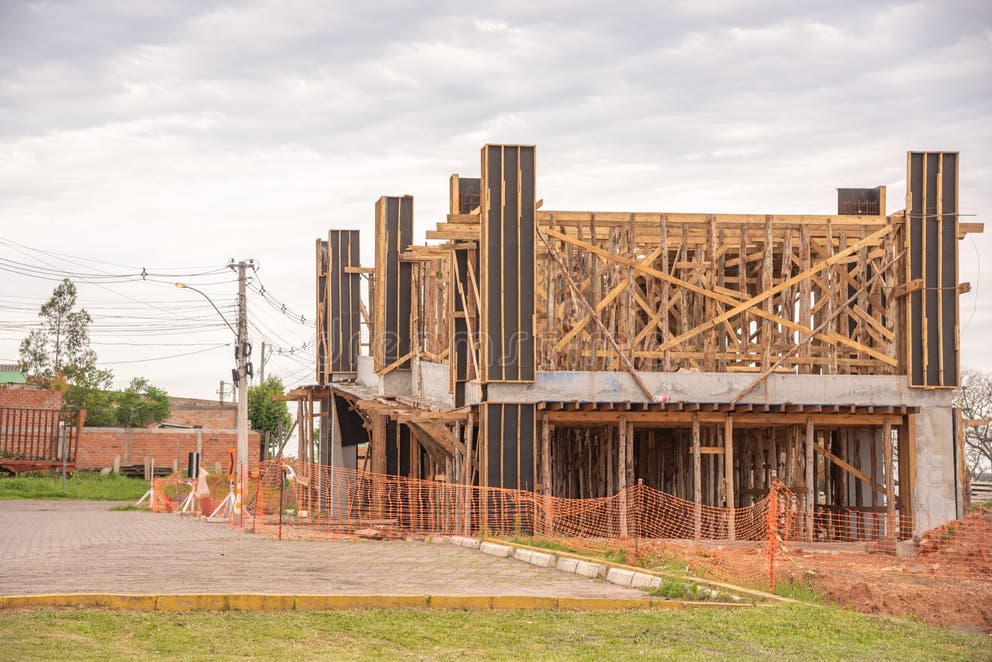 Pedestrian Walkway Over Highway Under Construction 04 Stock Image ...