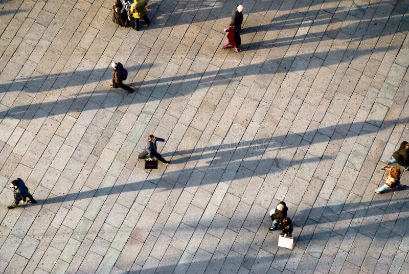 Pedestrianised zone stock image. Image of pedestrian, long - 6549047