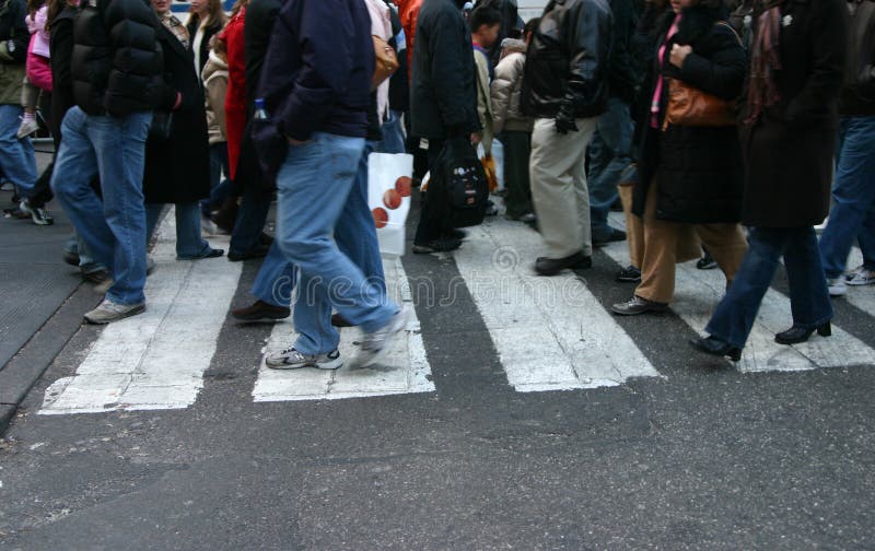 Pedestrians stock image. Image of commuter, crowd, pedestrian - 1712833