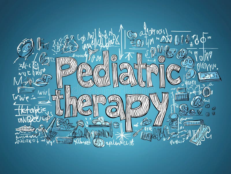 Pediatric Therapy Text Written on a Blackboard. Stock Photo - Image of ...