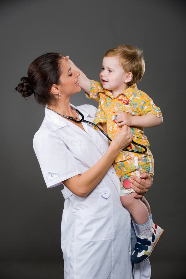 Pediatrician stock photo. Image of hospital, hair, cheerful - 11132188
