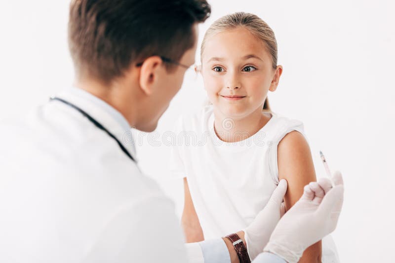 Pediatrist in Latex Gloves Doing Injection To Child Stock Image - Image ... Pediatrist in Latex Gloves Doing Injection To Child Stock Image - Image ...