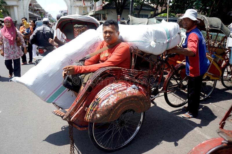 Pedicab editorial stock photo. Image of traveler, solo - 35543893
