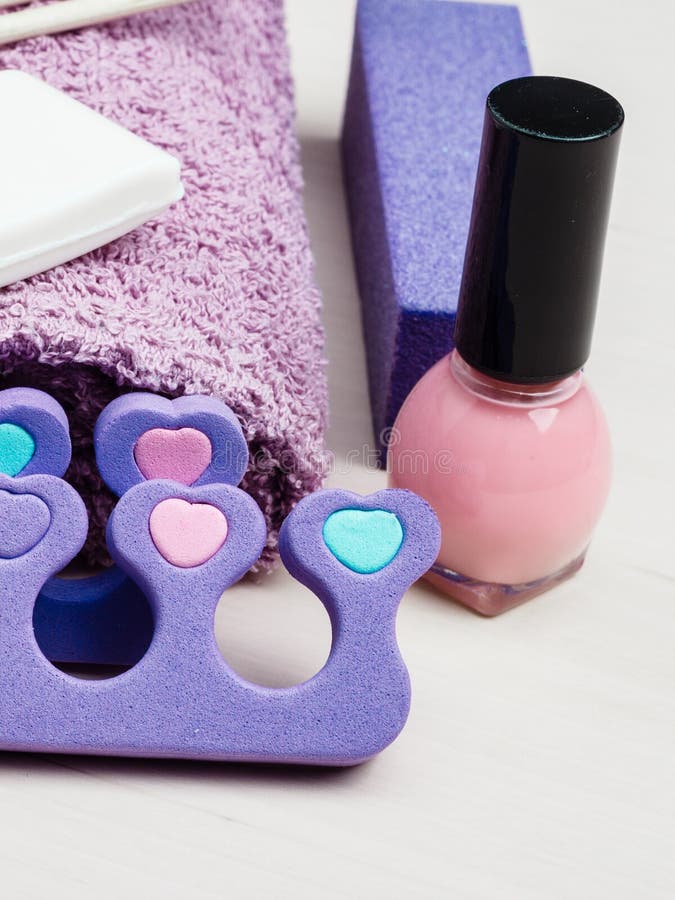 Pedicure Accessories Set Tools Closeup Stock Image - Image of tools ...