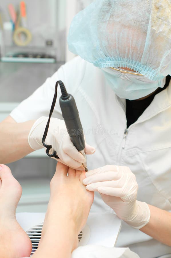 Pedicure procedure stock photo. Image of podiatry, glass - 12896914