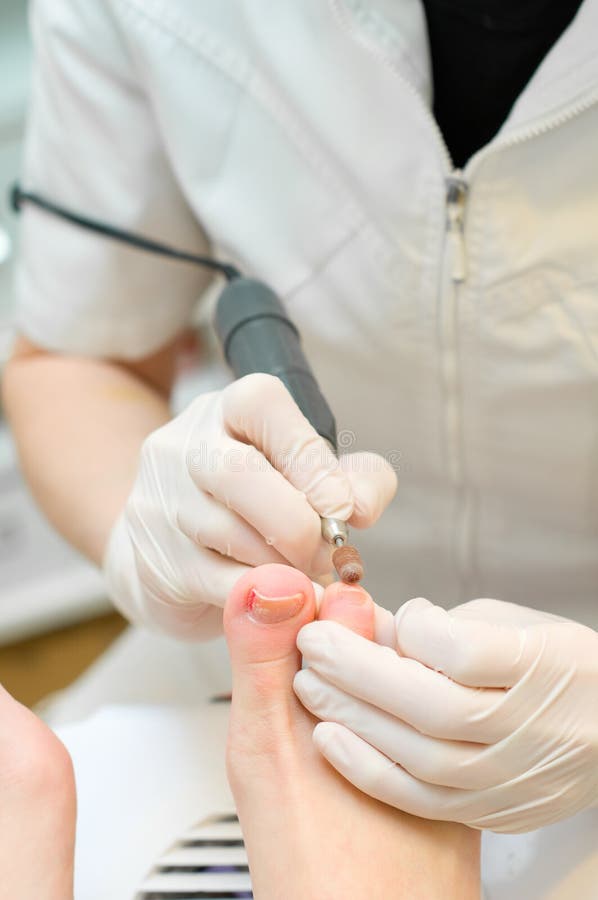 Pedicure in process stock photo. Image of medicine, beauty - 12896922