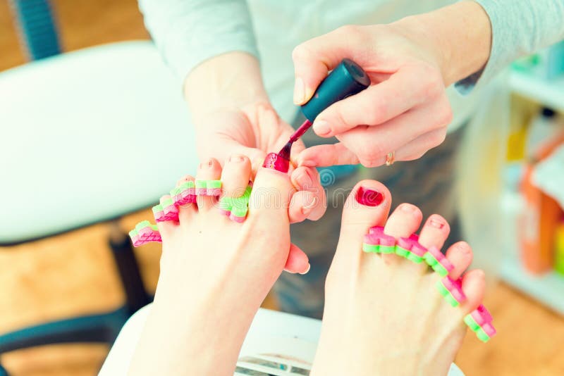 Pedicure in process stock photo. Image of finger, female - 38394936