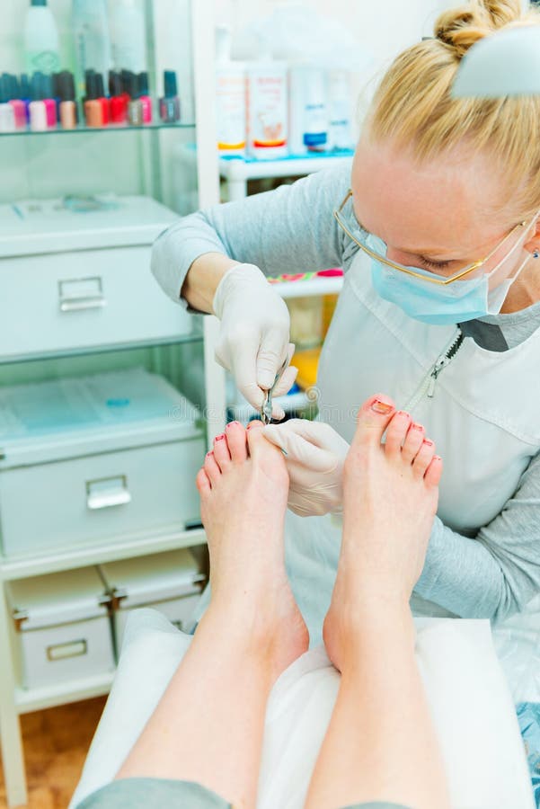 Pedicure procedure stock photo. Image of podiatry, glass - 12896914