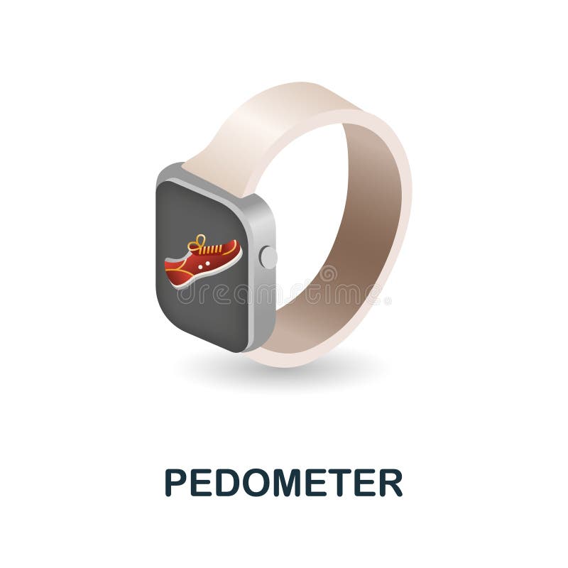 Pedometer Icon. 3d Illustration from Measurement Collection Stock ...