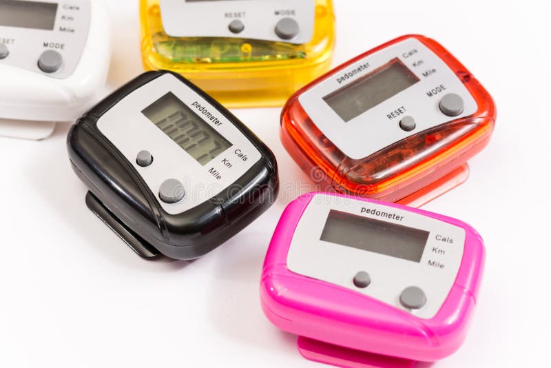 Pedometer stock image. Image of display, mile, meter - 65095519