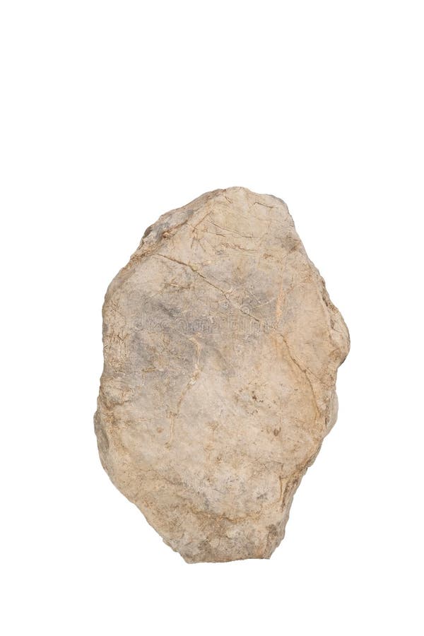 Pedra Marrom Isolada Em Fundo Branco Foto de Stock - Imagem de vermelho ...