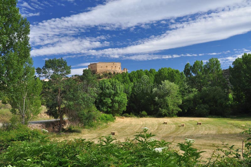 Pedraza Castle, Castile Region, Spain Stock Photo - Image of mountain ...