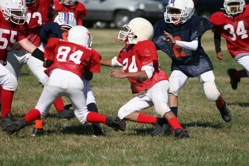 Pee Wee Football stock image. Image of fell, fall, pass - 311221