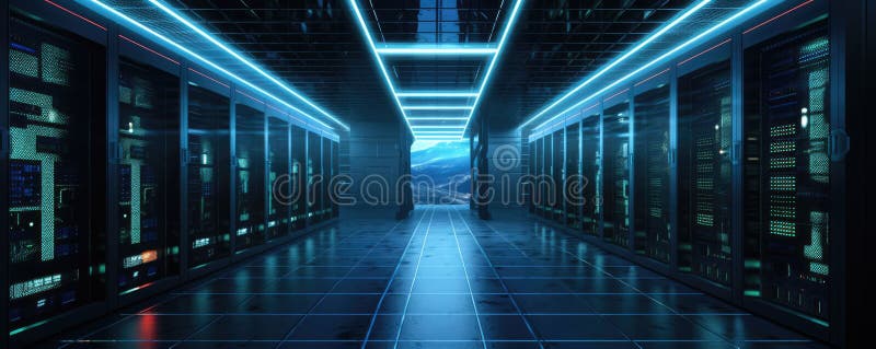 A Peek into the Meticulously Organized Server Room within a Data Center ...
