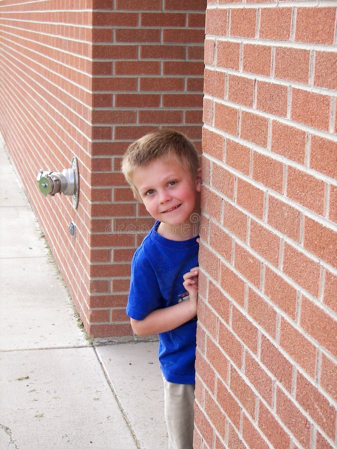 Peeking child stock image. Image of playful, small, person - 5550401