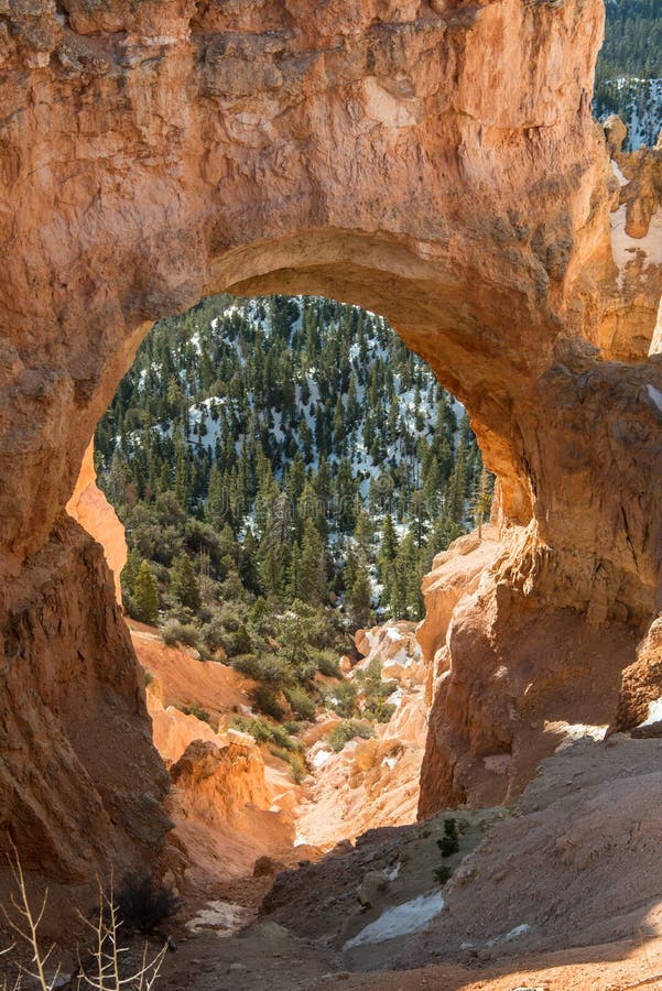 Peeking through Rock Tunnel Stock Photo - Image of travel, wilderness ...
