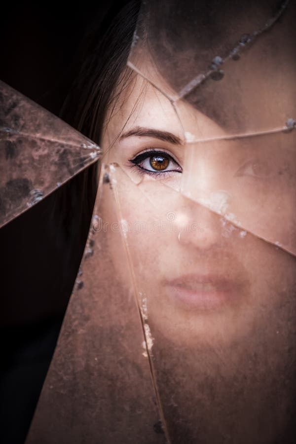 Innocence Versus Evil. Beautiful and Ugly. Bad or Good Stock Photo ...